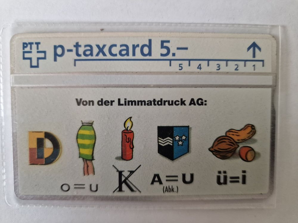 PTT Taxcrad 5.- Limmatdruck AG. 406L00864 (Neu (gemäss Beschreibung)) in Dietikon für CHF 4 ...