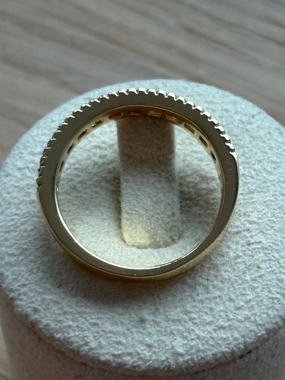 💛Luxus Gr: 18/8 Ring Zirkonia Farbe Gold (Gebraucht) in Biel-Bienne für ...