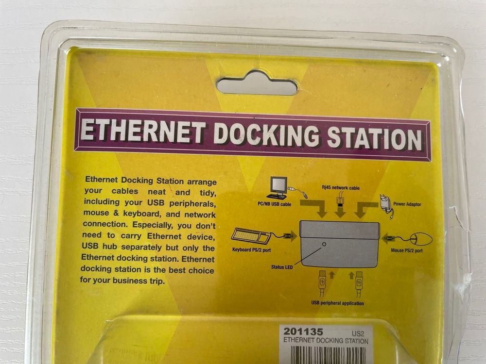 Ethernet Docking Station Mini Dock USB 2.0 PS2 - HUB PC MAC (Neuf (Voir ...