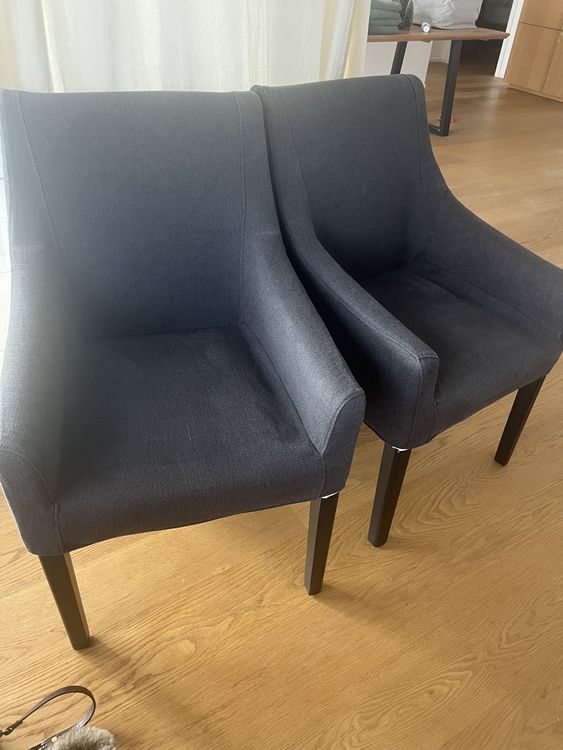 Deux chaises IKEA Sakaria anthracite (Gebraucht) in Bulle für CHF 50 – nur Abholung auf Ricardo ...