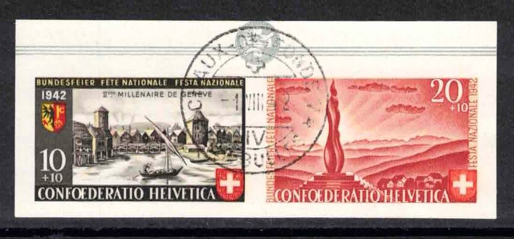 1942, Pro Patria Blockausschnitt ʘ (Neu (gemäss Beschreibung)) in Nuglar für CHF 18 – mit ...