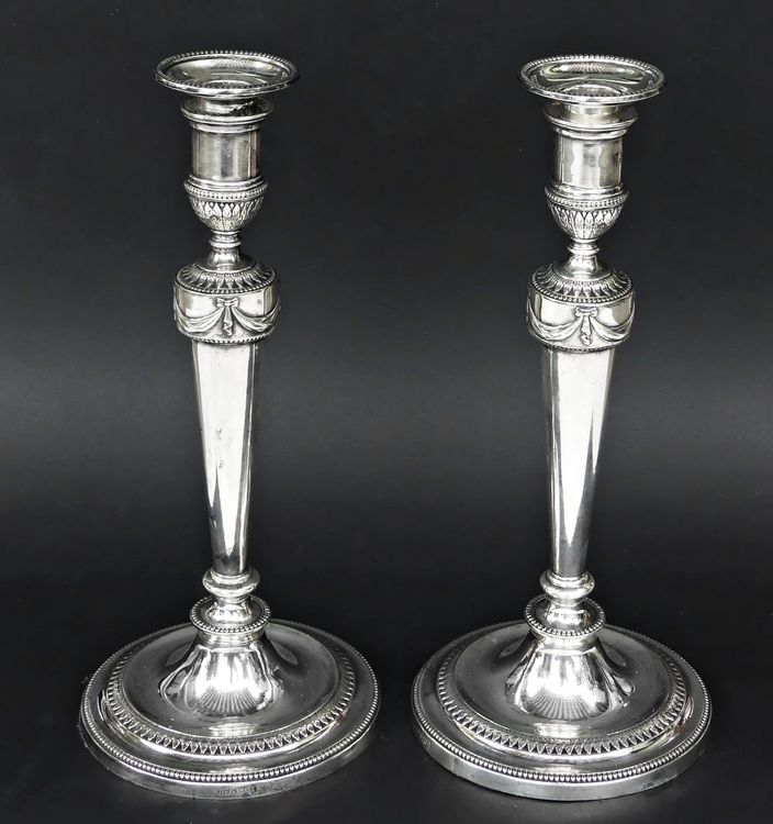Kerzenstander Silber Antik