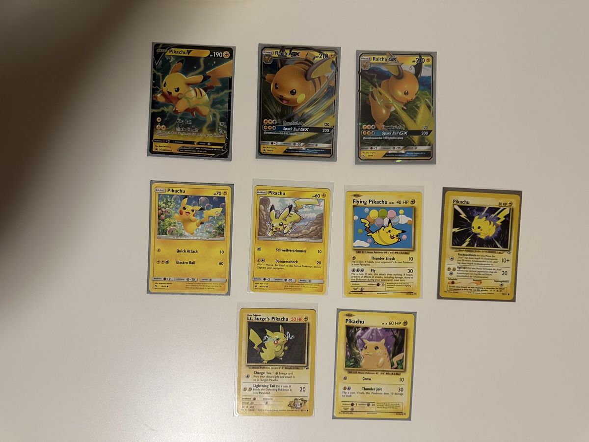 Pokemon Pikachu/Raichu Sammlung mit Lt. Surges Pikachu (Neu (gemäss ...