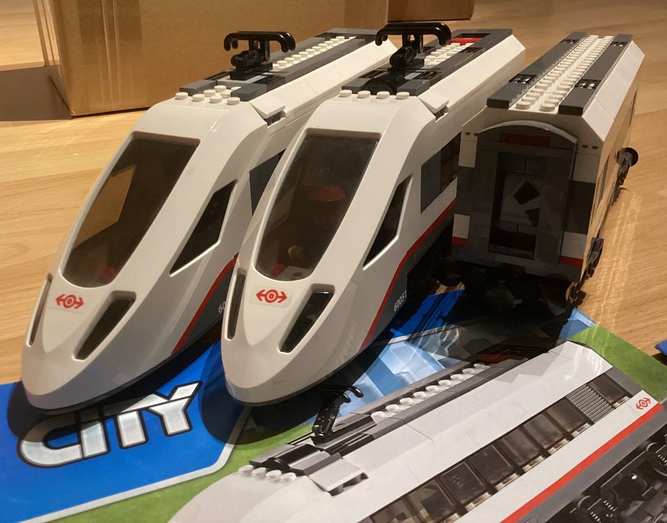 Lego City ICE Zug 60051 TOP Schnellzug Bauanleitungen dabei (Gebraucht ...