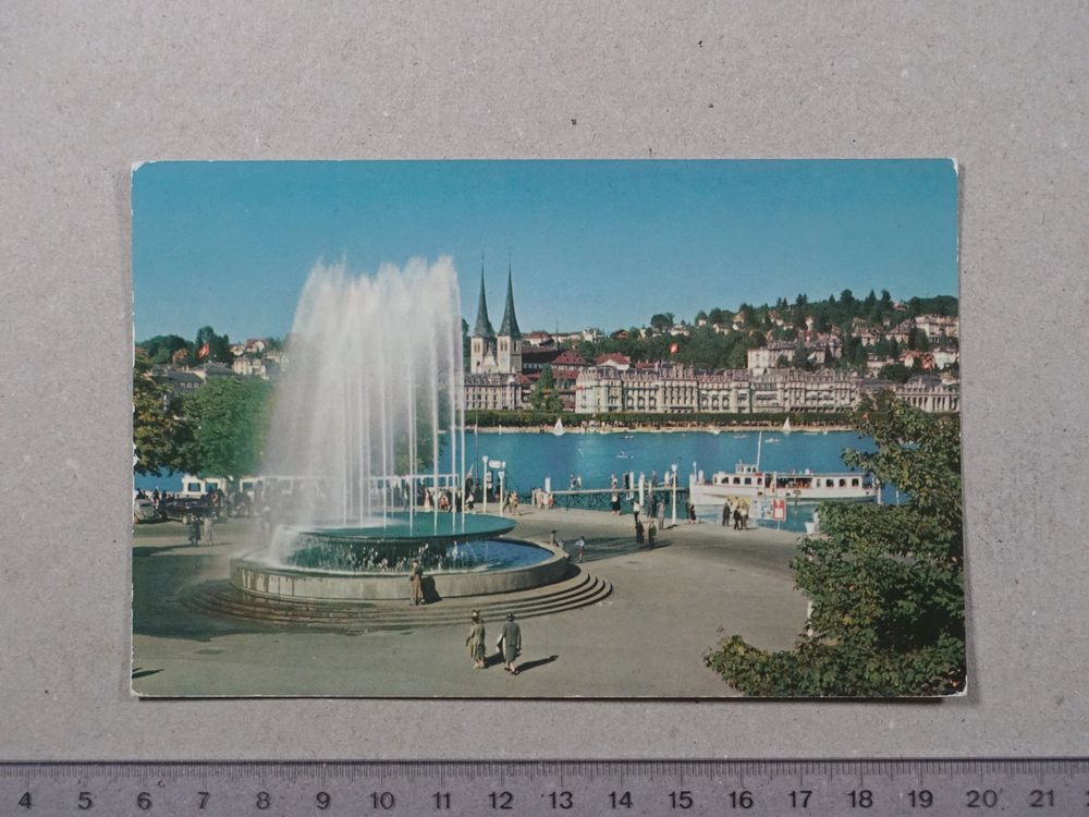 Luzern, Wagenbach Brunnen, 1957 (Gebraucht) in Lenzburg für CHF 2 – mit Lieferung auf Ricardo kaufen
