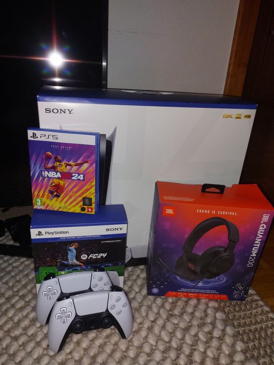PS5 Disc Edition Bundle FC24/NBA2K24Neuwertig/Garantie!!!! (Neu (gemäss ...