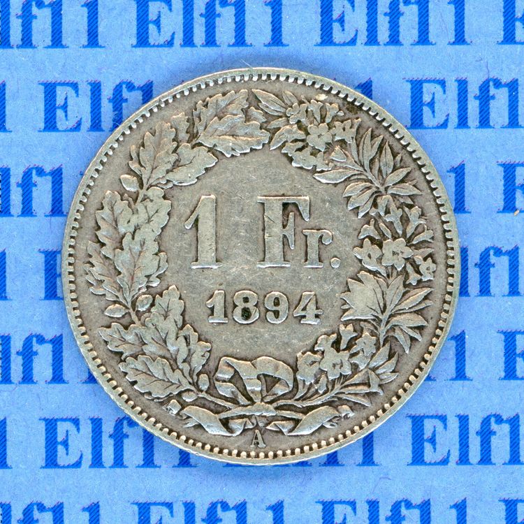 CHF___1.00 1894 ss 1 Franken (Gebraucht) in Widnau für CHF 19 – mit Lieferung auf Ricardo kaufen