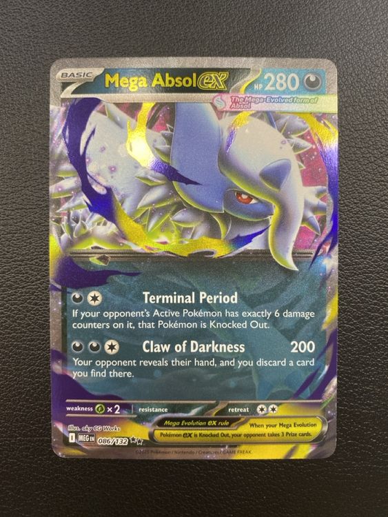 Mega Absol ex 086/132 Mega Evolution Double Rare Englisch (Neu (gemäss ...