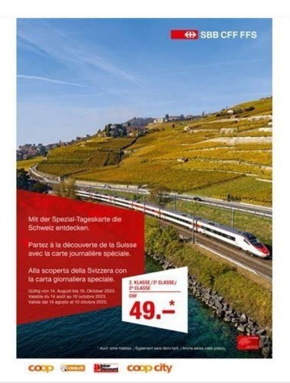 SBB TK Coop (Neu und originalverpackt) in Rapperswil SG für CHF 55 – mit Lieferung auf Ricardo ...