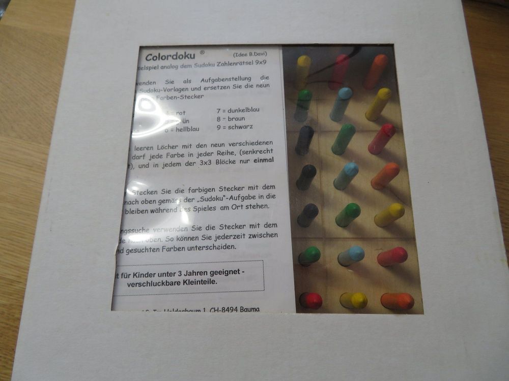 Colordoku ein Sudoku mit Farben in Holz | Kaufen auf Ricardo