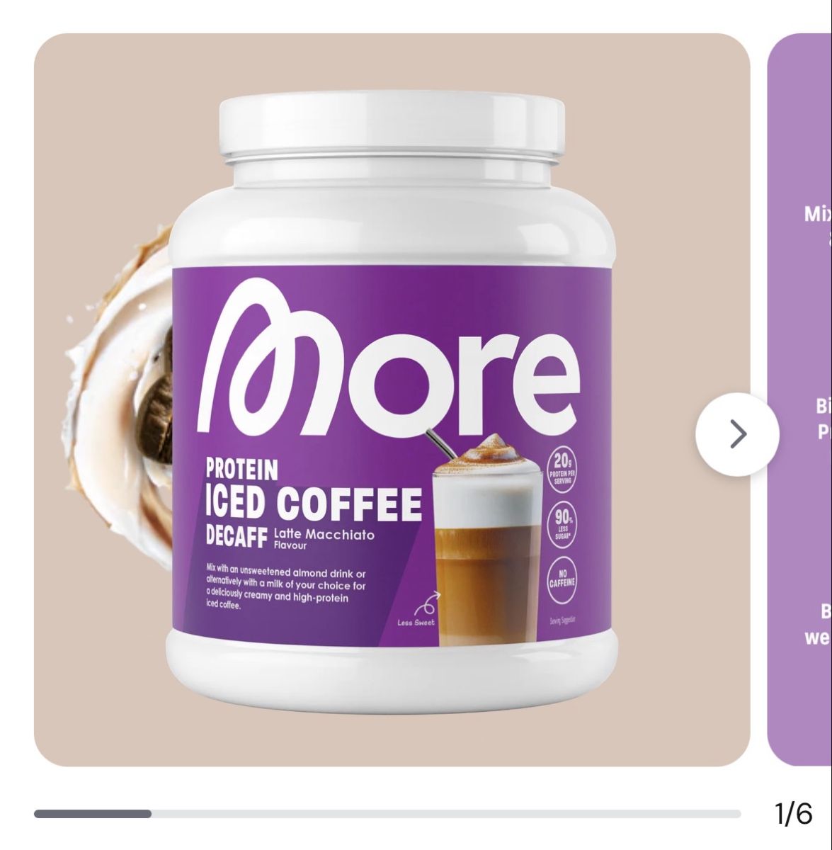 More Nutrition Protein Iced Coffee Decaff - Latte macchiato (Neu und ...