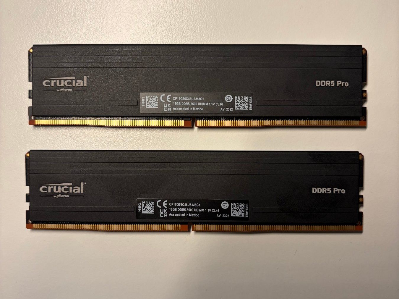 Crucial Pro DDR5 RAM 32GB Kit (2x16GB) 5600MHz (Gebraucht) in Reinach ...