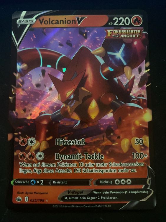 Pokemonkarte Volcanion V (Neu (gemäss Beschreibung)) in Neuhausen für CHF 1.5 – mit Lieferung ...