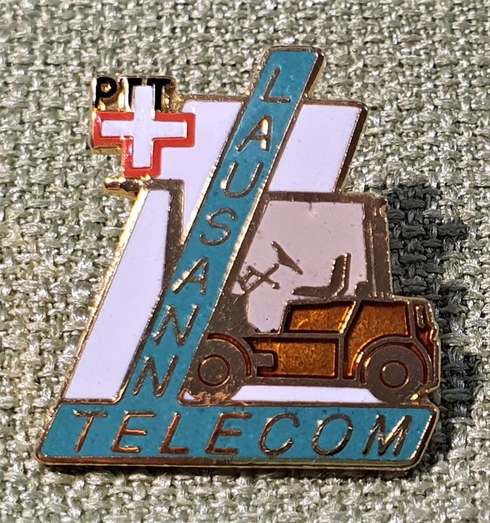 O590 - Pin Die Post PTT Telecom Lausanne Gabelstabler (Gebraucht) in ...