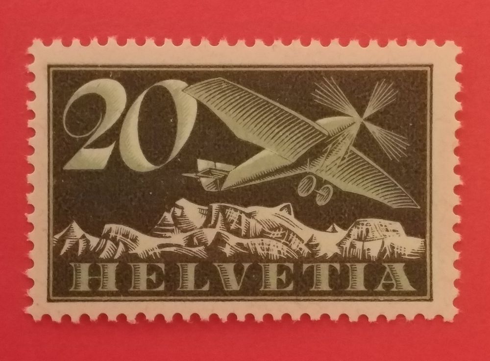 F4 Flugpostmarke Flugzeug über Alpen Postfrisch Kt 4 Gebraucht In Baden Für Chf 0 9 Mit