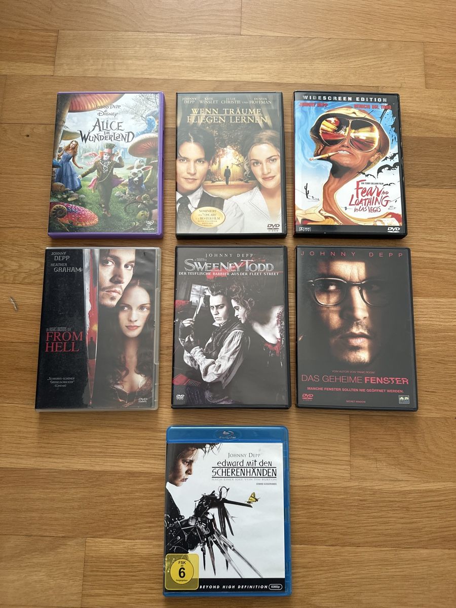 DVD Sammlung mit Johnny Depp Filmen für Filmfans! (Gebraucht) in Zürich ...