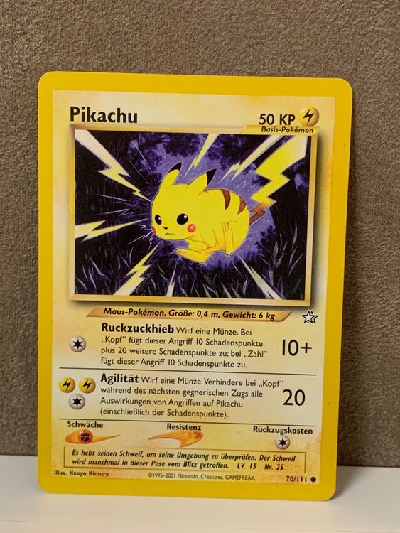 Pikachu DE Neo Genesis Pokemon 70/111 | Kaufen auf Ricardo