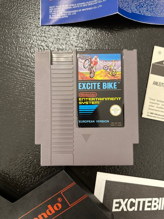 Excite Bike NES Spiel komplett inkl. OVP für Nintendo NES (Gebraucht ...