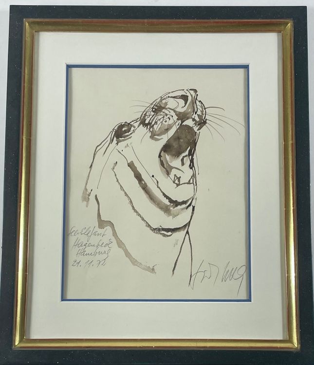 Fritz Hug (1921-1989) Aquarell (Gebraucht) in Root für CHF 85 – mit Lieferung auf Ricardo kaufen