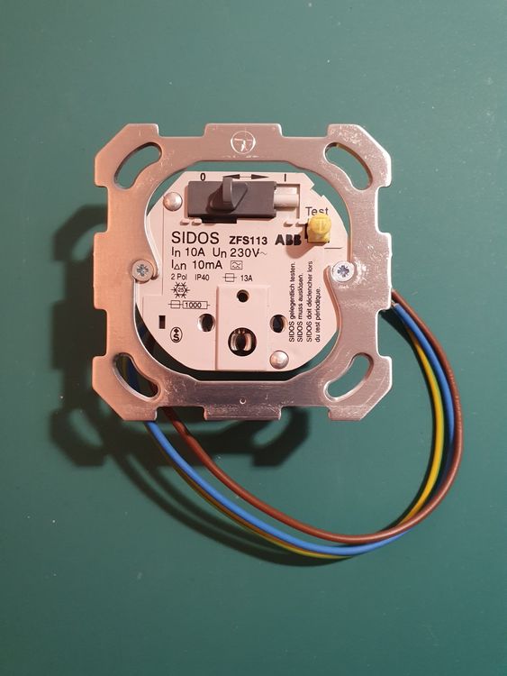 FI-Steckdose ABB SIDOS ZFS113 UP EdizioDue (Gebraucht) in für CHF 55 ...