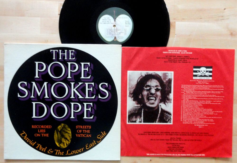 LP DAVID PEEL THE LOWER EAST SIDE pope smokes dope APPLE USA | Kaufen ...