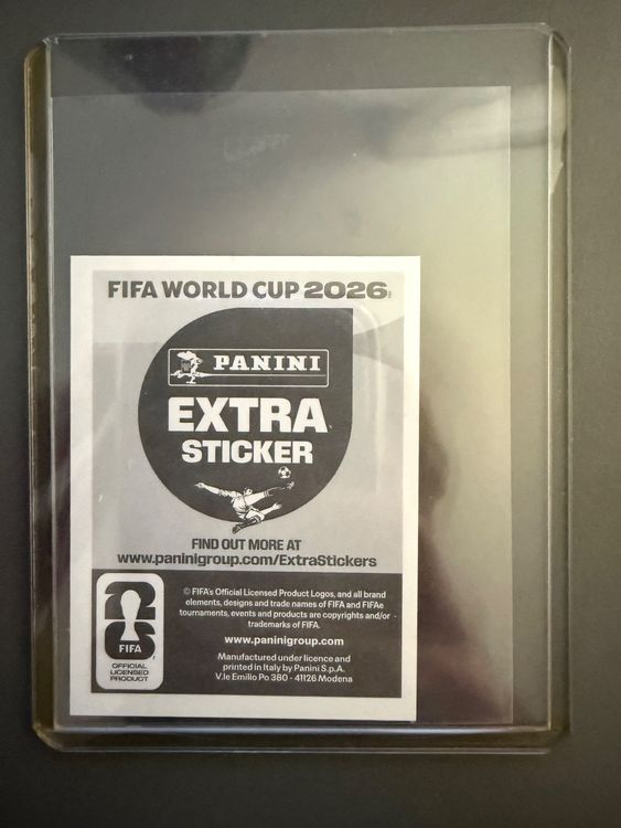 Panini WM 2026 GOLD Caicedo EXTRA Sticker (Neu (gemäss Beschreibung ...