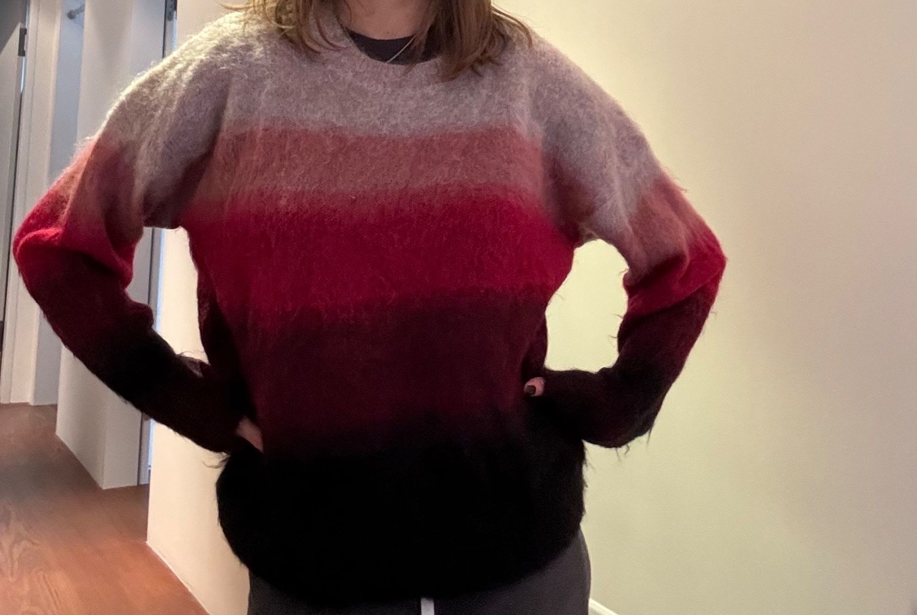 Isabel Marant Pulli mit Farbverlauf (Pink-Lila-Rot) (Gebraucht) in ...