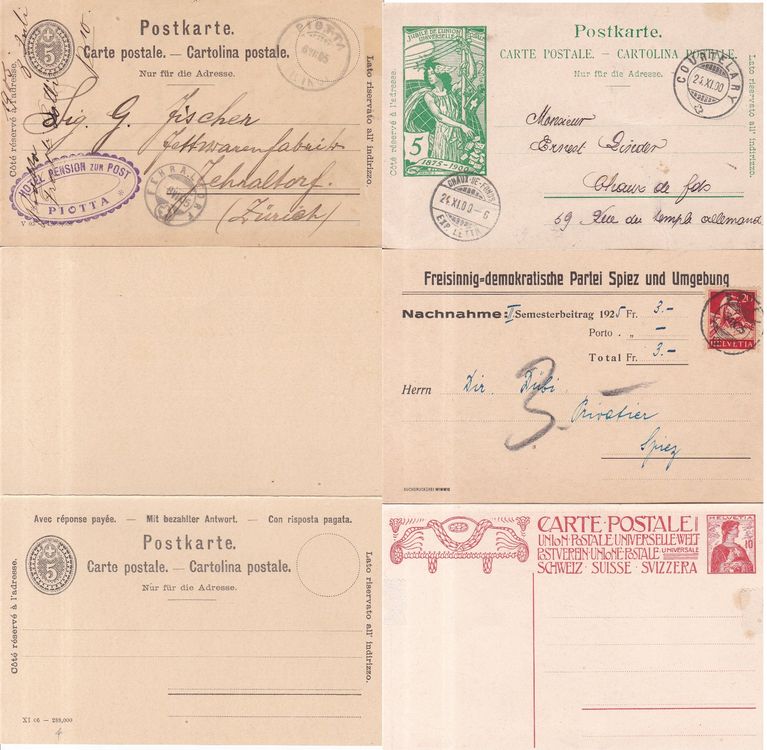 25 Stk. Alte CH Postkarten, Karten (Gebraucht) in Münchwilen AG für CHF 4 – mit Lieferung auf ...