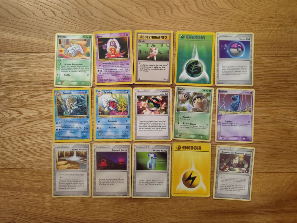 Pokemon Set Fossil Base Deoxys EX vintage non holo ⭐ ITA (Gebraucht) in ...