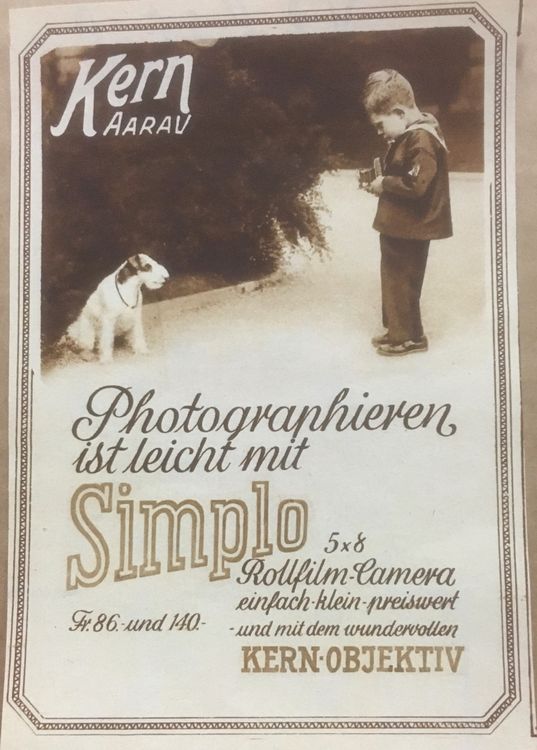 Vintage Reklame, Aarau, Kern Optik, 1928 | Kaufen auf Ricardo