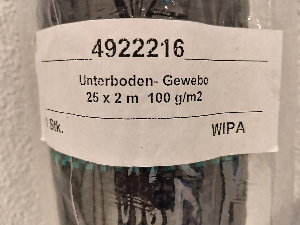 Garten-Unkraut-Barriere-Gewebe 25 x 2 m 100g/m2 (Neu und ...