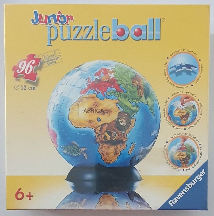 Ravensburger Puzzleball Junior Nr 113316 Kinderglobus 12 cm | Kaufen ...
