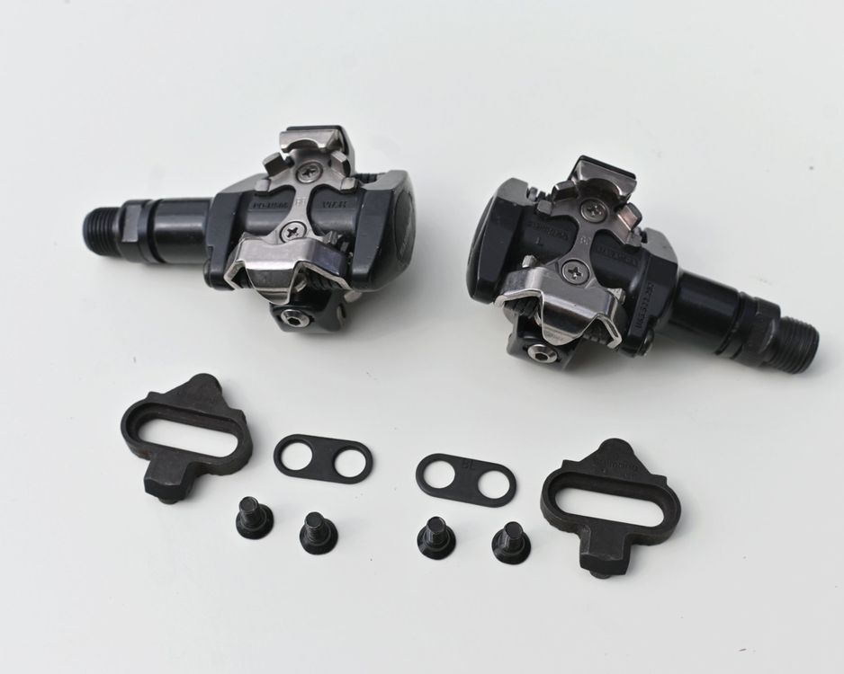 Clickpedal, Shimano PD-M505 schwarz, mit Schuhplatten (Gebraucht) in ...