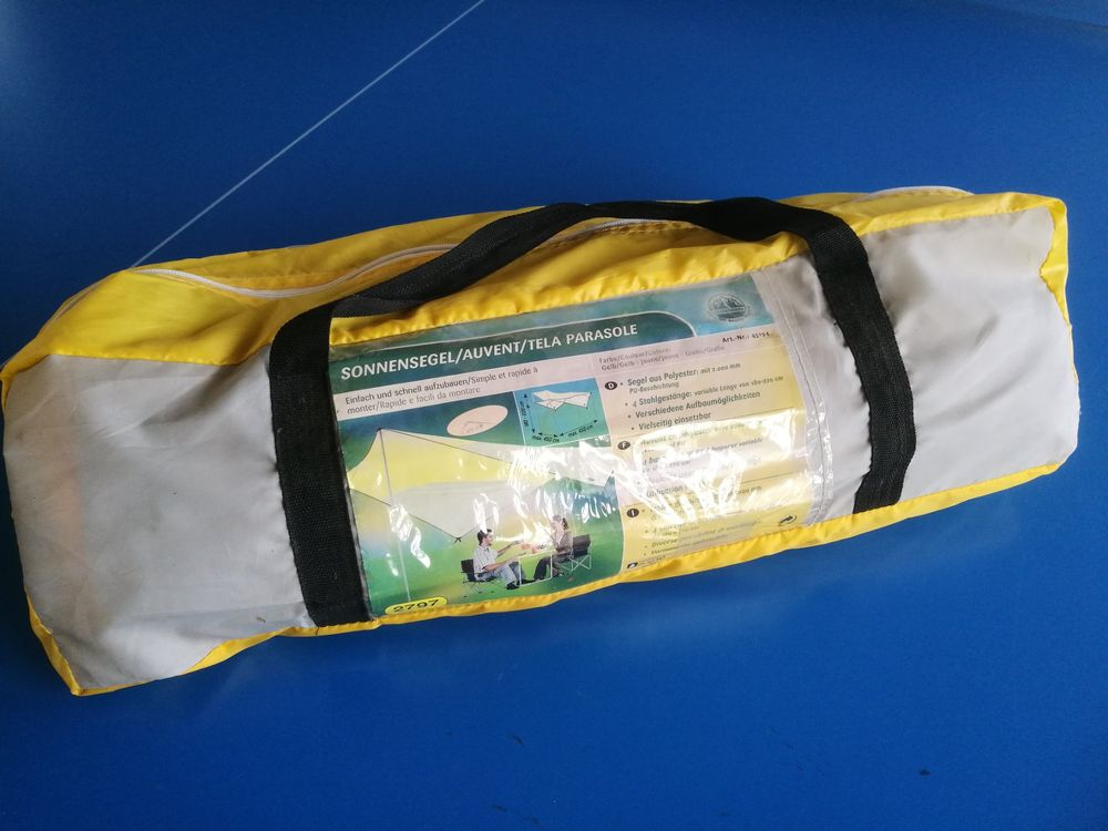 Neues Sonnensegel Adventure Ridge, gelb (Neu und originalverpackt) in ...