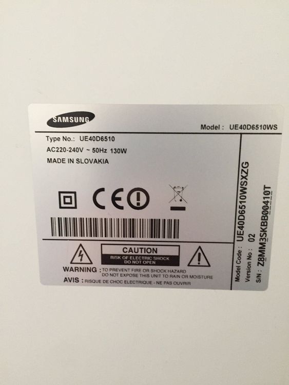 Samsung HD 40" / 102cm LED TV D6510 (Gebraucht) in Zürich für CHF 171 ...