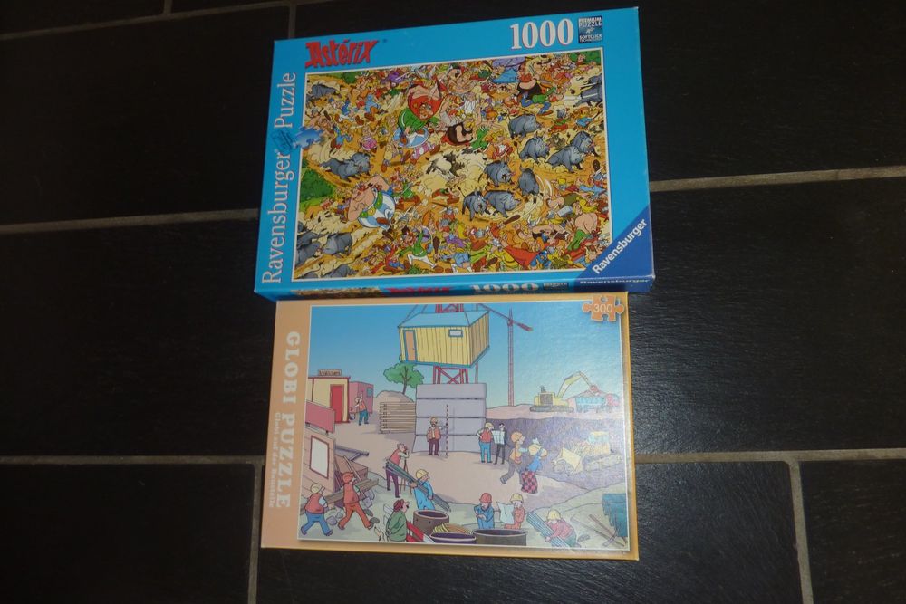 Puzzle,Globi,300,Baustelle,Astérix 1000,Wildschwein,komplett | Kaufen ...