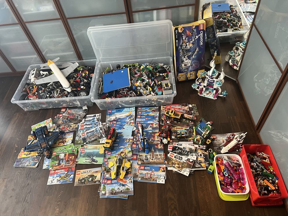 Riesen Lego Sammlung über 30kg inkl Bauplatten+Anleitungen | Kaufen auf ...
