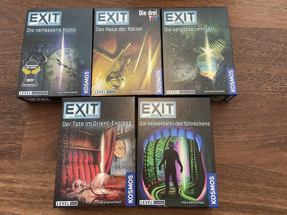 Exit - Das Spiel (5 verschiedene Boxen) (Neu (gemäss Beschreibung)) in ...