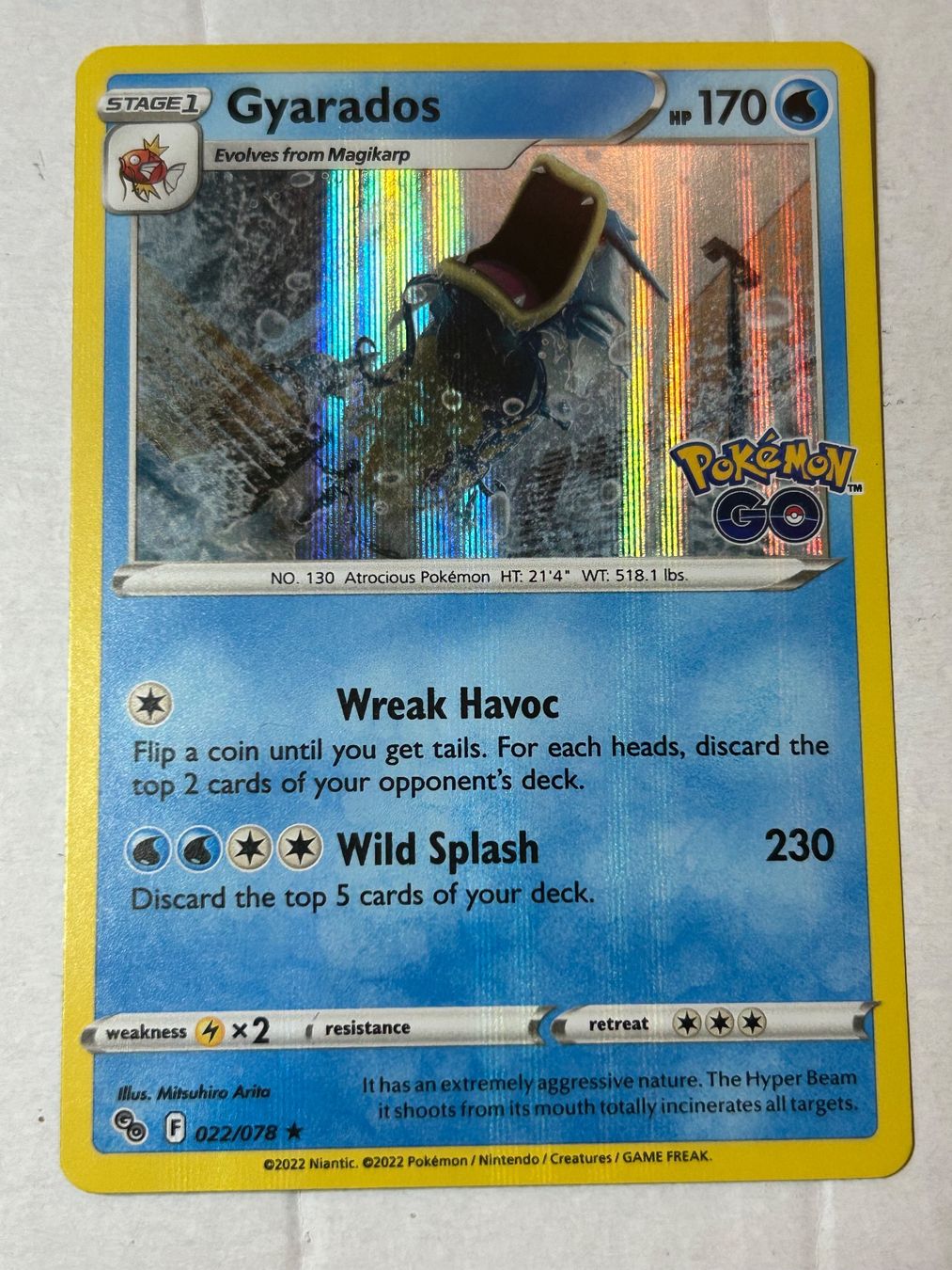Gyarados PokemonGo - 022 /078 - 🇺🇸 (Gebraucht) in Langenthal für CHF 1 ...
