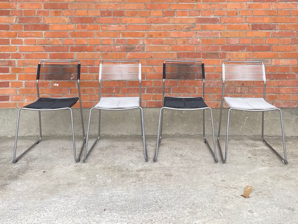 4er Set Spaghetti Gartenstühle (Gebraucht) in Schinznach-Dorf für CHF 380 – nur Abholung auf ...