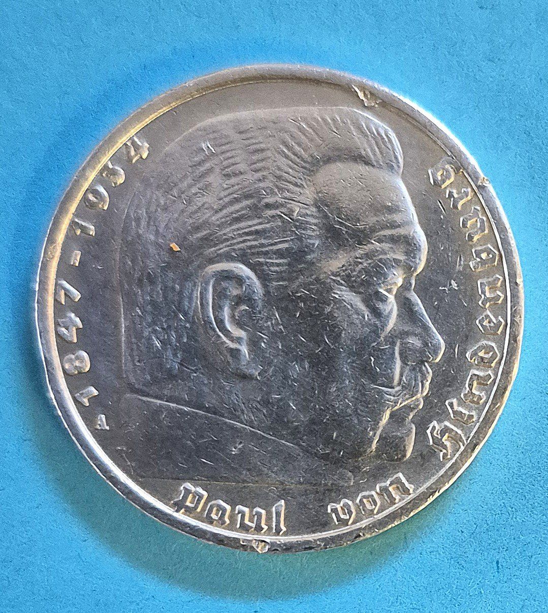 5 ReichsMark 1938 A Silber "Nazi-Deutschland" TopErhaltung (Gebraucht ...