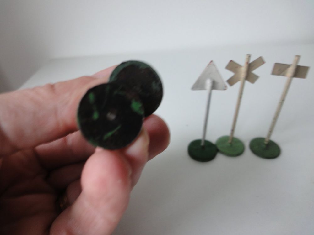 Märklin (?) - 5 Stk. uralte Blech-Schilder, H6,5 cm, H0 | Kaufen auf Ricardo