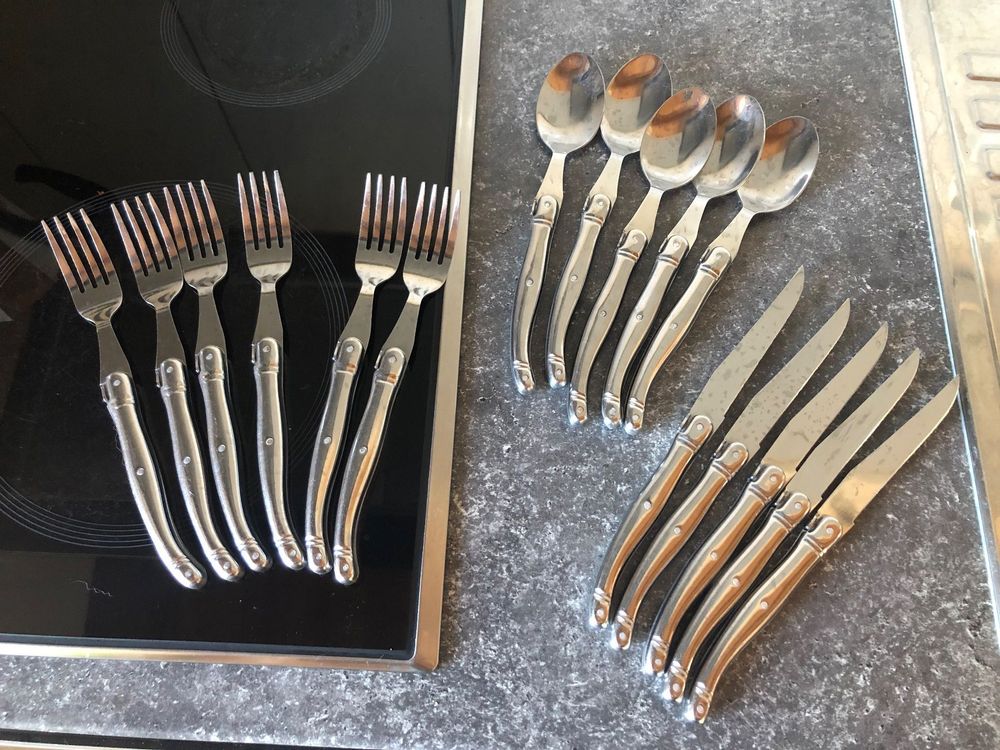 Lot de 18 couverts Inox 18/10 / set aus 18 Edelstahl Besteck | Kaufen ...