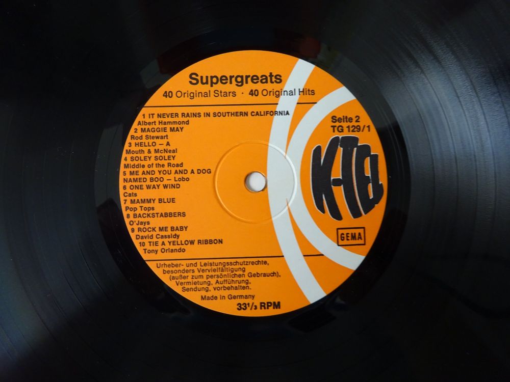 Vinyl 2 Lps Sampler 40 Super Greats Original Hits 1975 Kaufen Auf