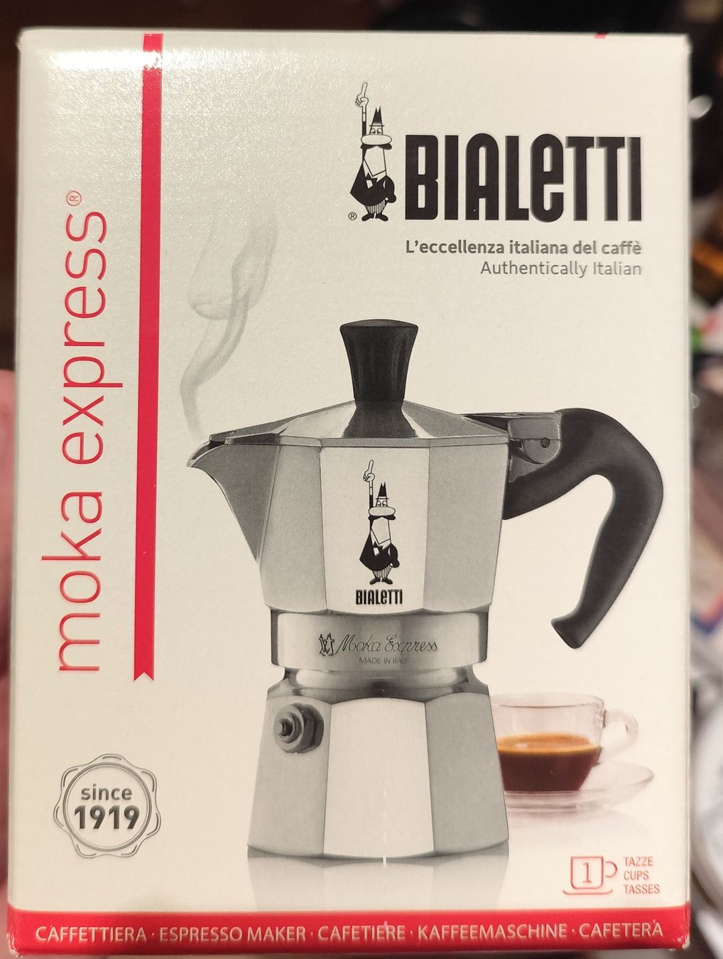 Bialetti Moka Express Espressokocher, 1 Tasse - wie neu (Gebraucht) in ...