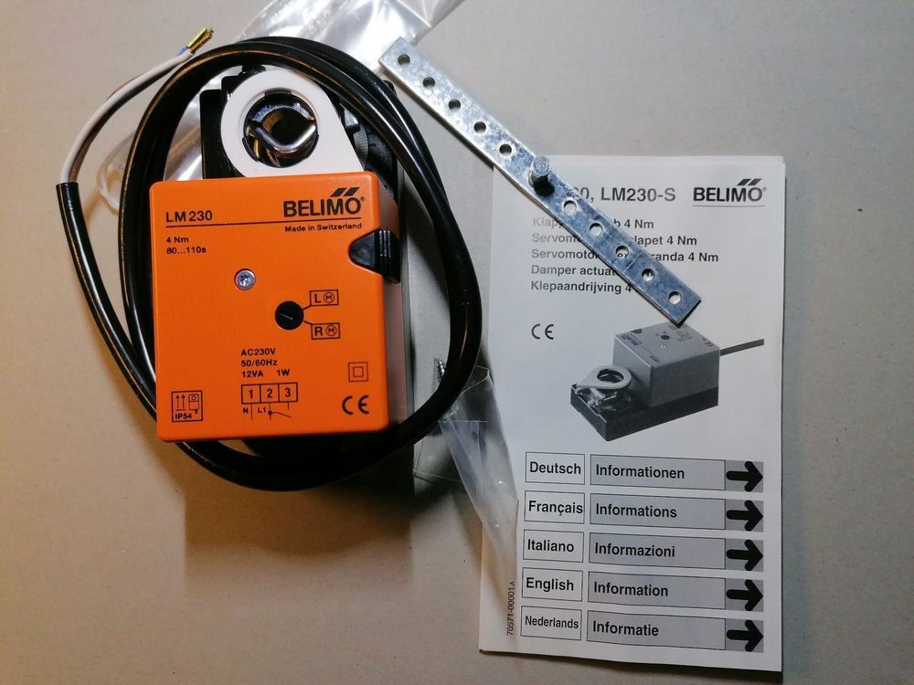 Belimo Klappenantrieb LM230 4Nm AC 230V (Neu und originalverpackt) in ...