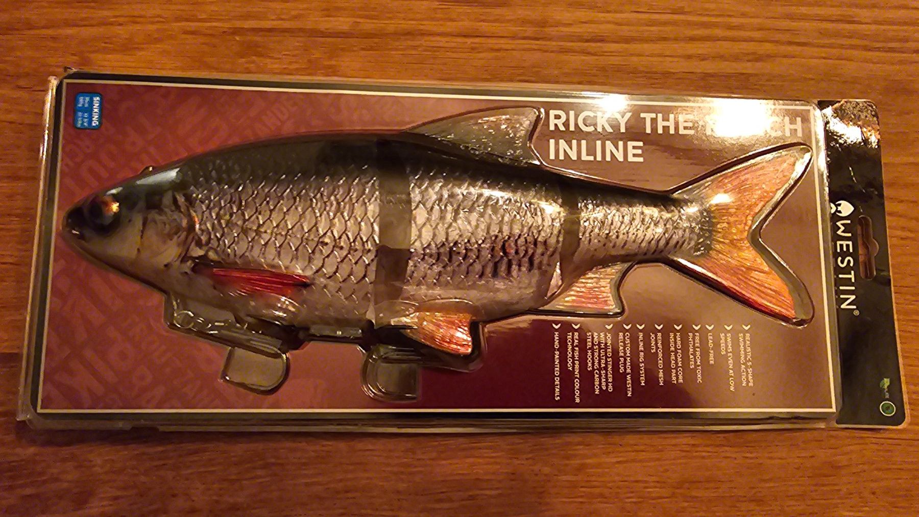 Swimbait Hecht Ricky the Roach inline 35cm 585g real roach (Gebraucht ...