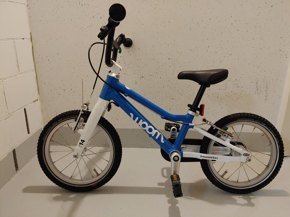 Woom Original 2 Blau/Weiss Fahrrad in top-Zustand 14" (Gebraucht) in ...