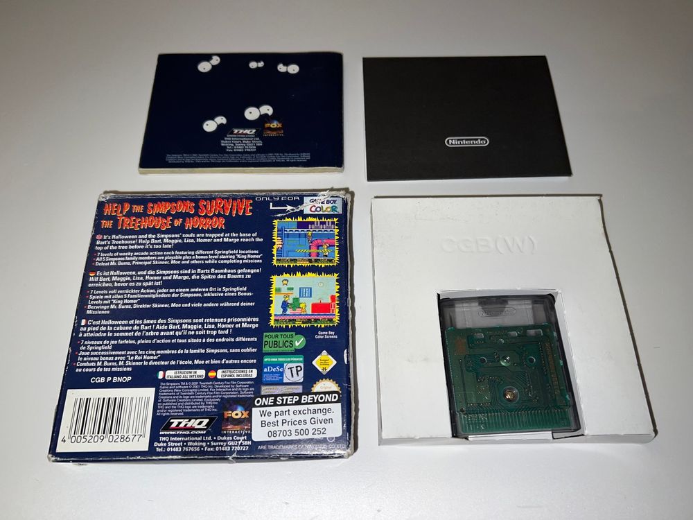 GBC - Simpsons: Night of the living Treehouse of Horror OVP | Kaufen ...