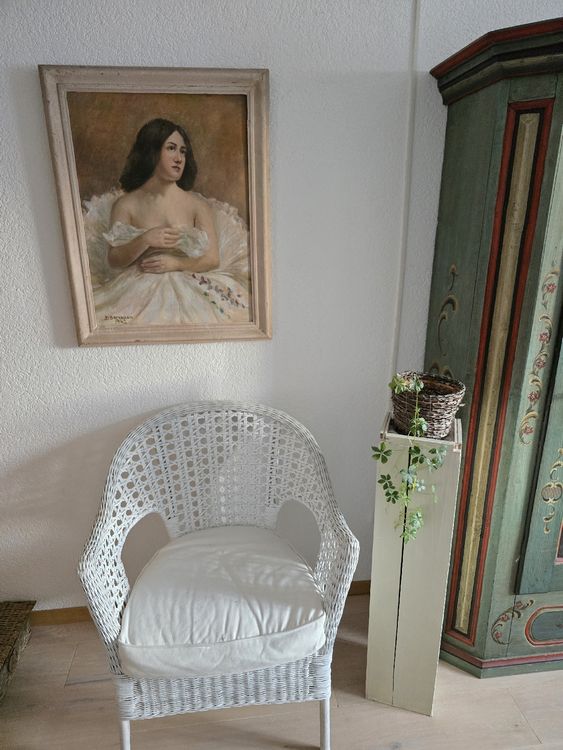 Weisser Rattansessel Landhausstil (Neu (gemäss Beschreibung)) in Worben für CHF 22 – nur ...